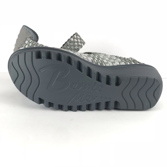 bernie mev. | Shoes | Bernie Mev Lulia Wedge Silver Mary Jane Shoes ...